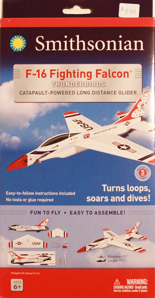 Smithsonian F-16 Fighting Falcon Thunderbird Glider | The Onondaga ...