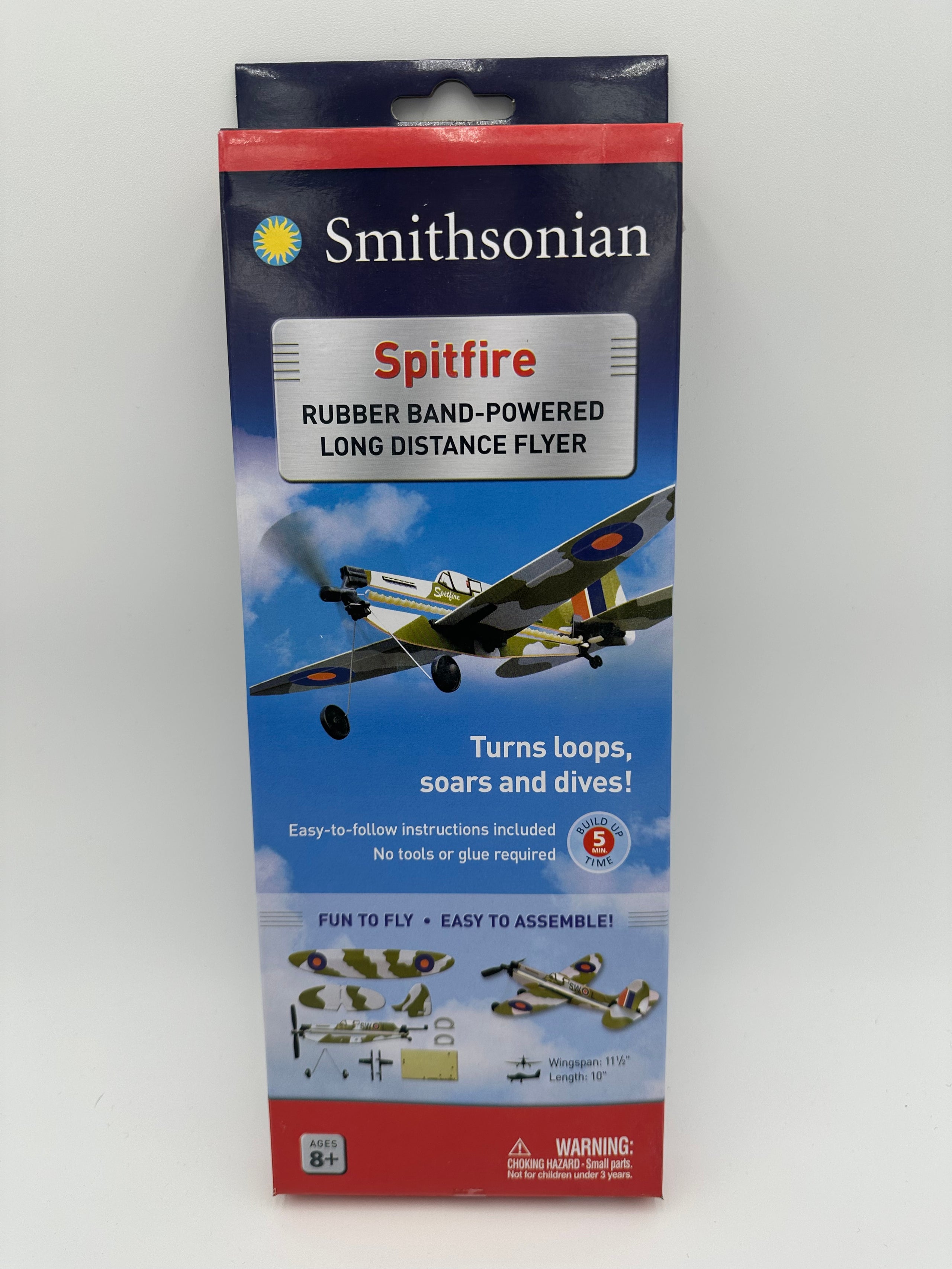 Smithsonian Spitfire Rubber Band-Powered Long Distance Flyer | The ...